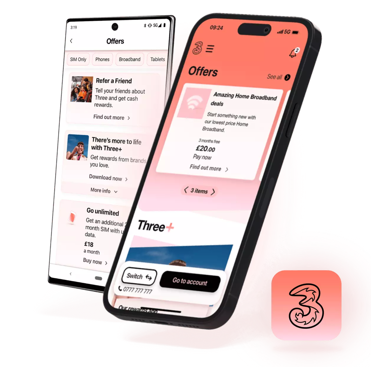 Ways to pay | Support | Three